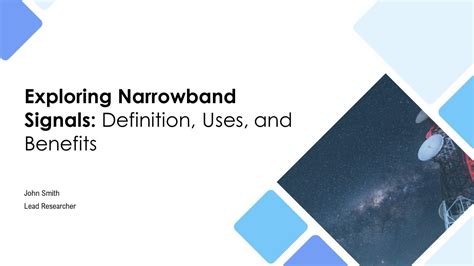 Exploring Narrowband Signals Definition Uses And Benefits Ppt Slides St Ai Ppt Example