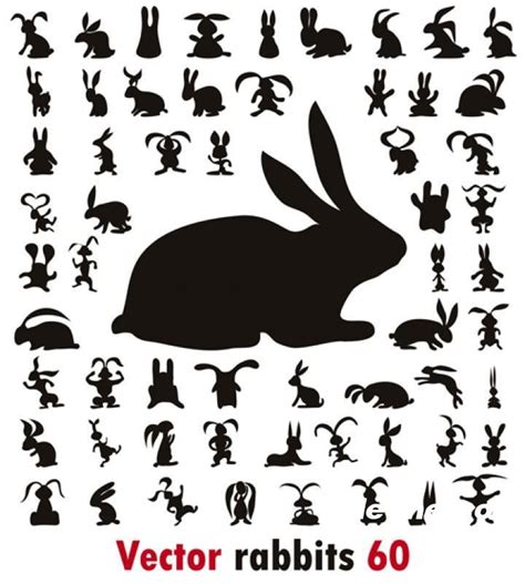 заяц силуэт: 19 тыс изображений найдено в Яндекс.Картинках | Bunny ...