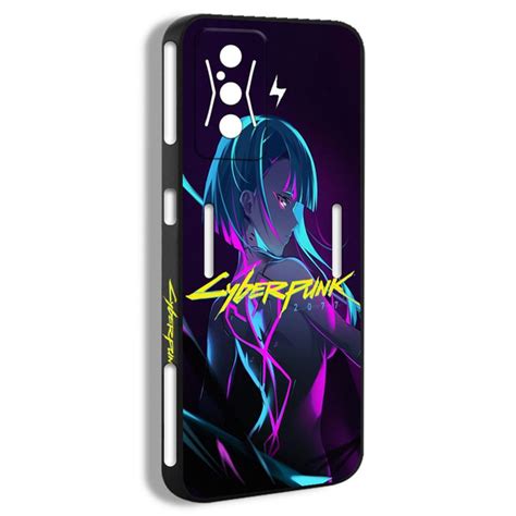 Чехол на Xiaomi Poco F4 Gt 5g Cyberpunk игра Киберпанк 2077 надпись логотип концепт арт Wbh04