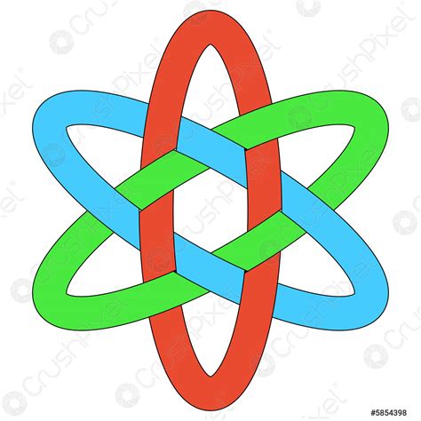 Template Logo Rgb Interlocking Ovals Weave Ellipses Stock Vector 5854398 Crushpixel