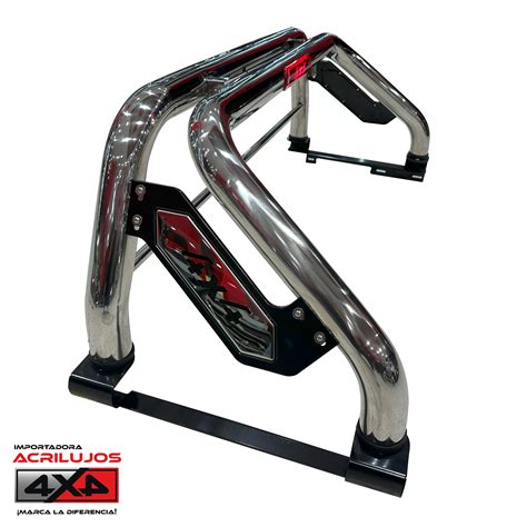 Barra Antivuelco 4×4 New Doble Tubo En Acero Inoxidable Con Luz Led