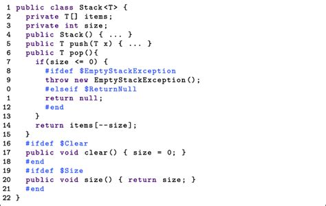 Code Example Of Preprocessor Annotations In Stack Download Scientific Diagram