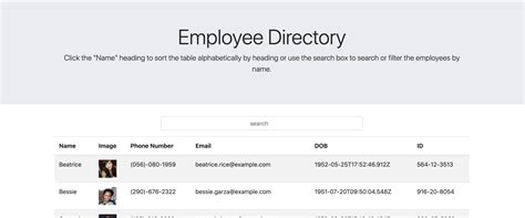 github 2coldray react employee directory
