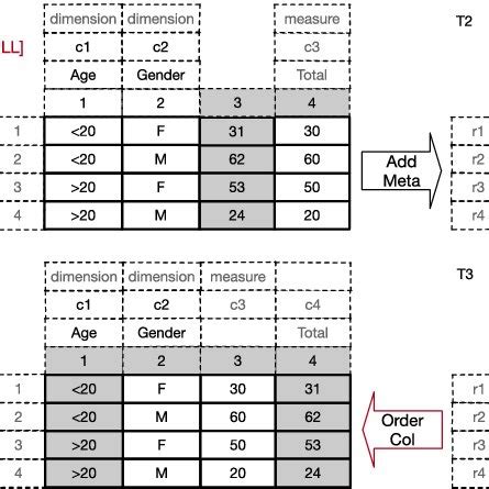 A Meta Table Transformation Example Download Scientific Diagram