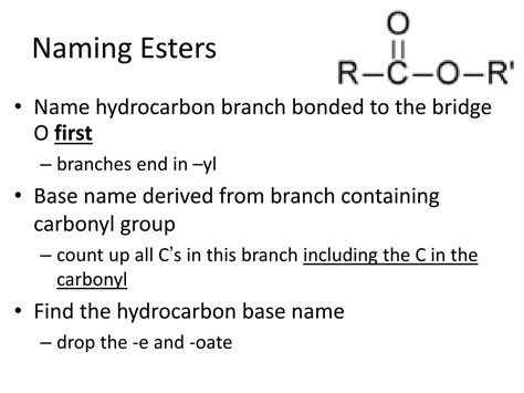 PPT Topic Functional Group Esters Do Now PowerPoint Presentation ID