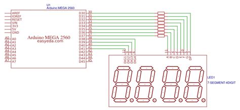 4 Digital 7segment Display OSHWLab