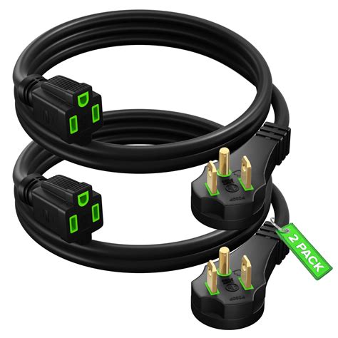 Maximm Flat Plug Extension Cord Ft With Slim Space Saving Plug Design Low Profile Extension