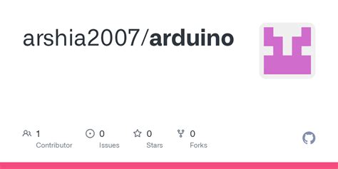 Github Arshia2007 Arduino
