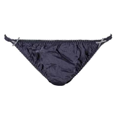 Intimo Womens Classic Silk String Bikini Underwear