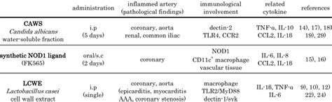 Comparison Of Three Kd Vasculitis Mouse Models Download Scientific Diagram