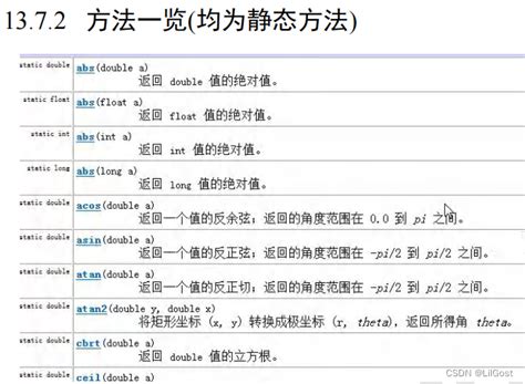 javase math类方法 csdn博客