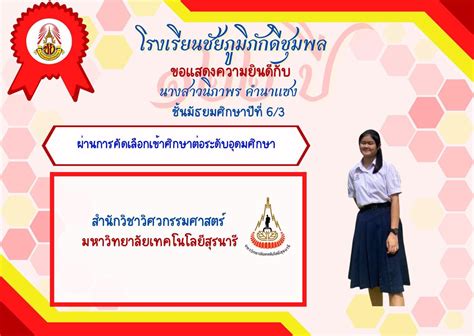 6 3 คักอีหลีจ้า งานแนะแนวโรงเรียนชัยภูมิภักดีชุมพล