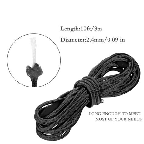 Premium Archery D Loop Rope 10ft Compound Bow String Nocking Aid Black Global Marksman