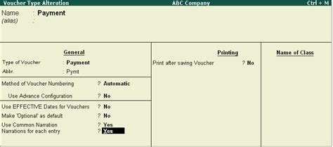How to create a Payment Entry with Narration for each Entry? : www.TallyERP9Book.Com