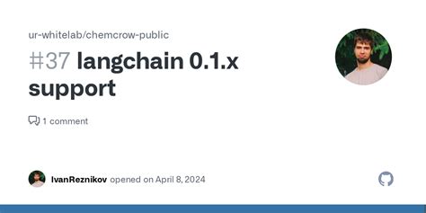 Langchain 01x Support · Issue 37 · Ur Whitelabchemcrow Public · Github