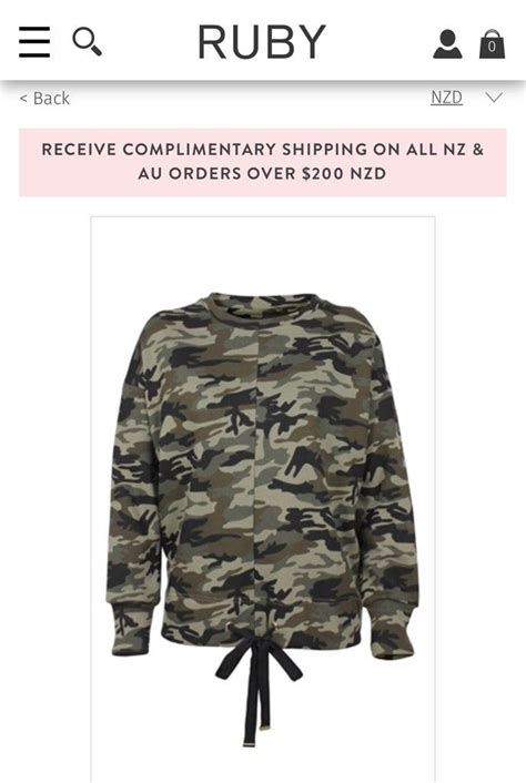 Ruby Camo Ruby Jumper On Designer Wardrobe