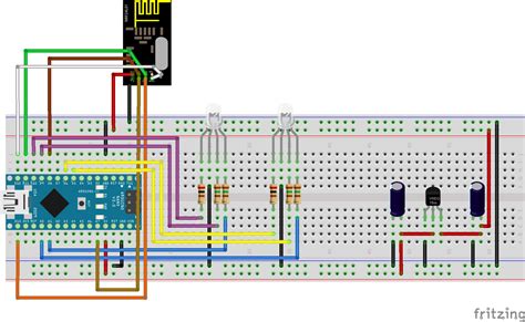 Esp8266 Nrf24l01 Gateway With Arduino Nrf24l01 Node Iot Iot Project