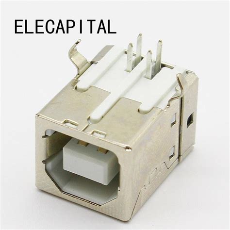 Electrical Center B2c 10pcslot Usb B Type Female Socket Connector