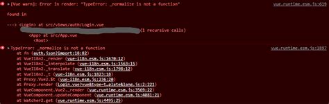 TypeError Normalize Is Not A Function Issue Kazupon Vue I N GitHub