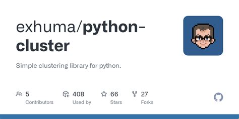 GitHub Exhuma Python Cluster Simple Clustering Library For Python