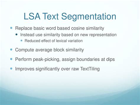 PPT - Discourse Segmentation PowerPoint Presentation, free download ...