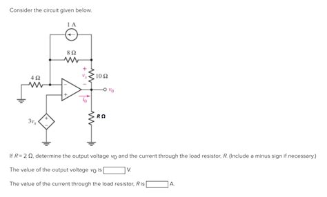 Solved Consider The Circuit Given Belowif R2Ω ﻿determine
