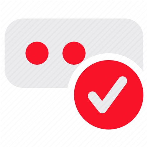 Password Approve Confirm Tick Input Icon Download On Iconfinder