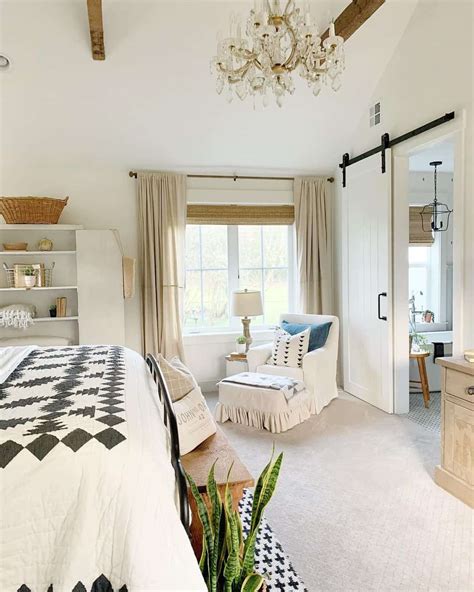 White Bedroom Chair With Blue Accent Pillows Soul And Lane