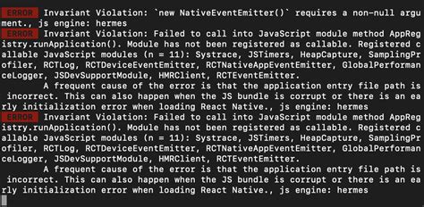 IOS When Import PushNotifications I Get A Error New NativeEventEmitter And Cant Open My App