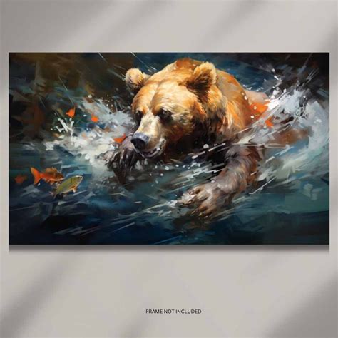 Kodiak Bears Abstract Art