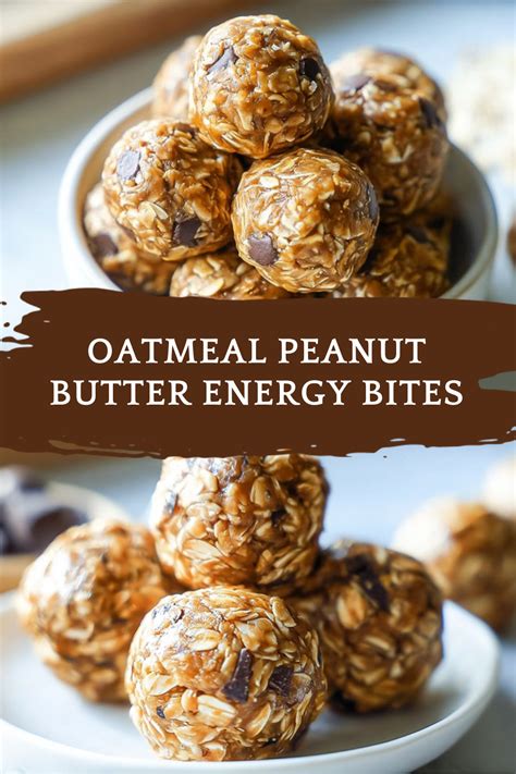 Oatmeal Peanut Butter Energy Bites Recipes For Healthy Snacks