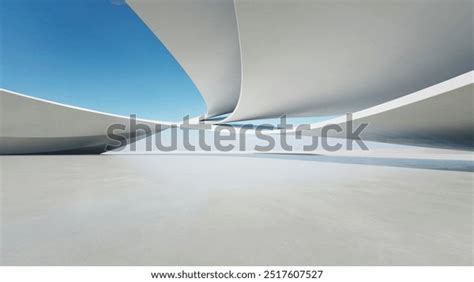 3d Render Abstract Curve Structure Futuristic Stock Illustration 2517607527 Shutterstock