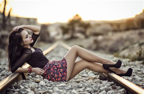 Railway Track Girl Pic At Joyce Haywood Blog