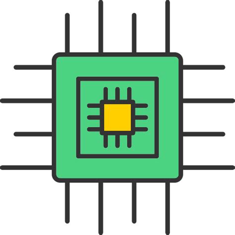 Chip Generic Color Lineal Color Icon