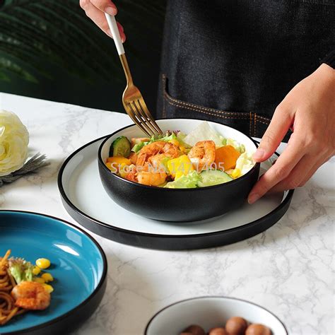 Household Ceramic Dish Set Tableware Nordic Dumb D Vicedeal