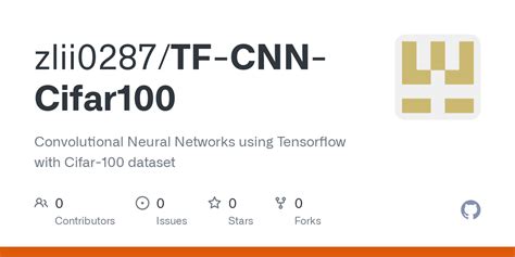 github zlii0287 tf cnn cifar100 convolutional neural networks using