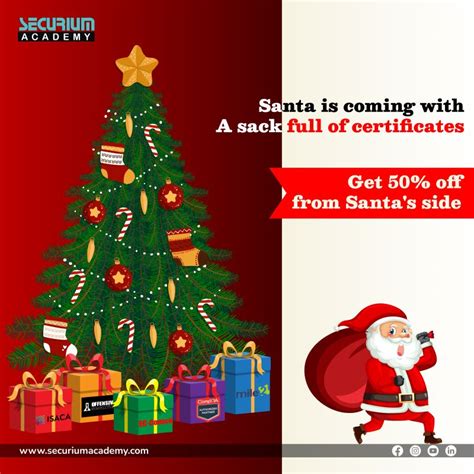Save 50 On Cybersecurity Certifications With Santa Securium Academy Posted On The Topic