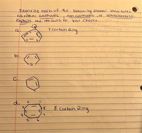 Solved Identify Each Of The Following Planar Structures As