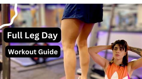 Intermediate Leg Day Gym Workout Youtube