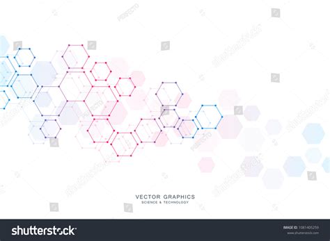 Molecular Structure Background Abstract Background Molecule Stock Vector Royalty Free