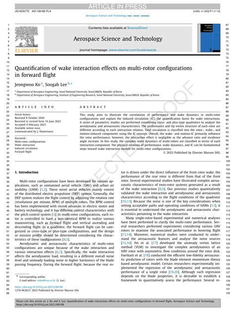 Pdf Quantification Of Wake Interaction Effects On Multi Rotor Configurations In Forward Flight