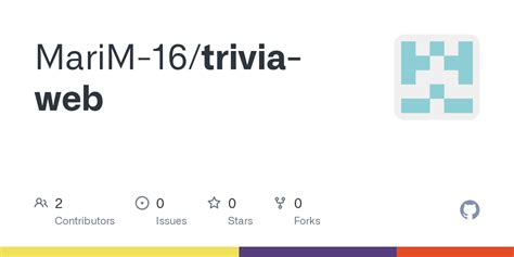 Github Marim 16trivia Web