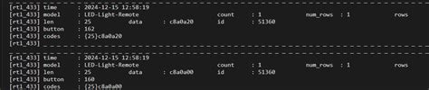 rtl 433 output button and codes configuration home assistant community
