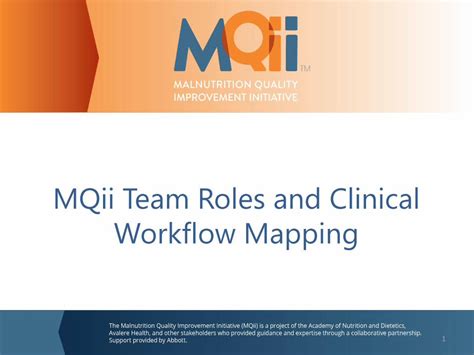 Pdf Mqii Team Roles And Clinical Workflow Mappingmalnutritionquality