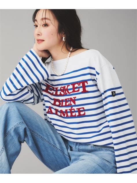 【楽天市場】【blanc Basque】バスクボーダー刺繍プルオーバー Untitled アンタイトル トップス カットソー・tシャツ