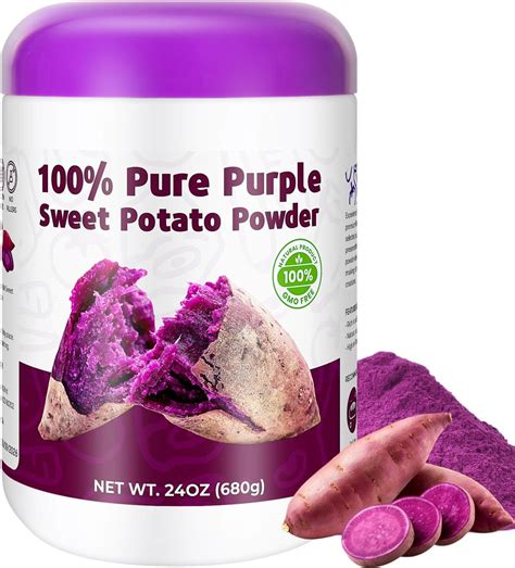 24oz Purple Sweet Potato Powder Deep Purple 100 Natural