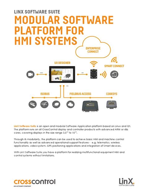 Linx Software Suite Product Leaflet Crosscontrol Pdf User