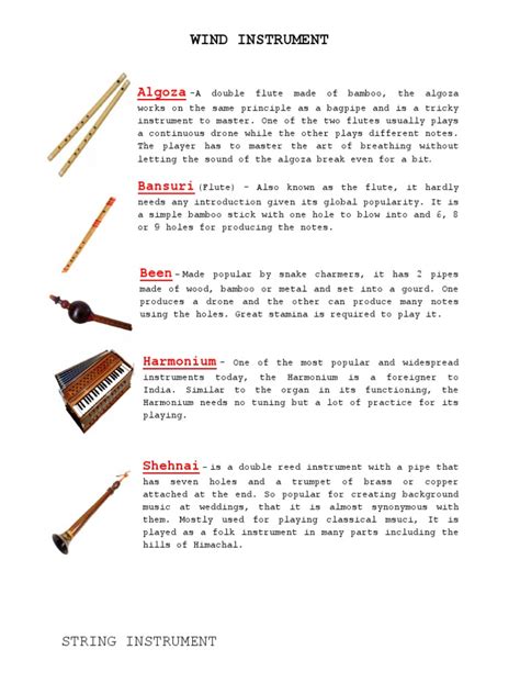 Wind Instrument Pdf Musical Instruments Music Technology