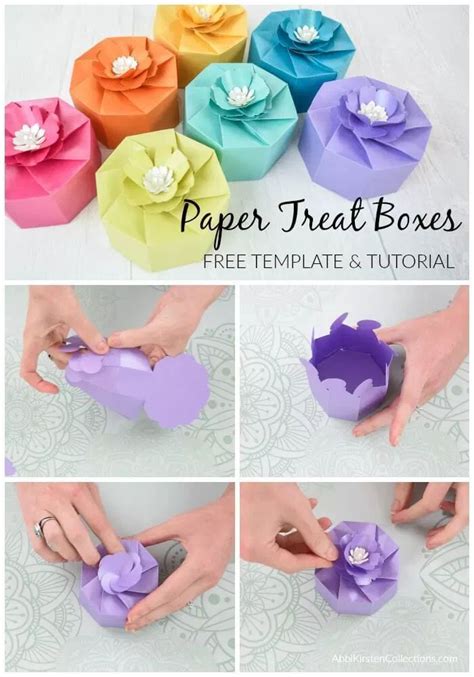 DIY Paper Box Template Paper Gift Box Tutorial Free SVG For Cricut Paper Box Template