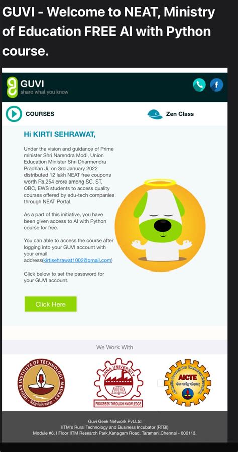Kirti Sehrawat On Linkedin Guvi Python Aicte Iitmadras